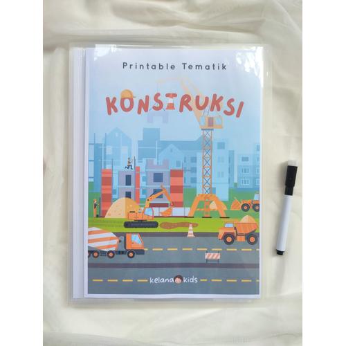 Jual Worksheet Tematik Konstruksi - 25 Lembar Kerja Anak Tema ...