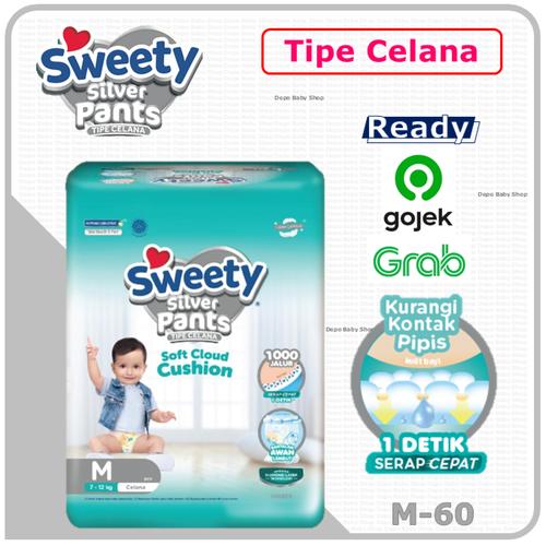 Jual Sweety Silver Pants M 60 Sweeti Popok Bayi M60 - Kota Tangerang ...