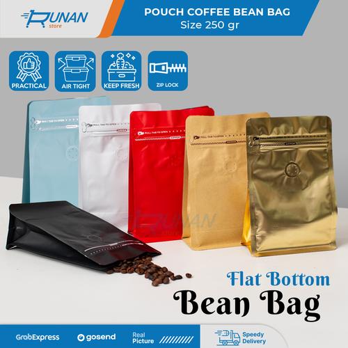 Jual Bean Bag - Coffee Standing Pouch 250 gram - Packaging Kopi 250g ...