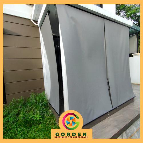 Jual Tampias Anti Air Hujan Suntex Roller Blind Outdoor - Tirai Gorden ...