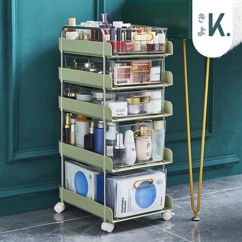 Jual Rak Meja Laci Roda Portable Desk Drawer 5 susun estetik drawer ...