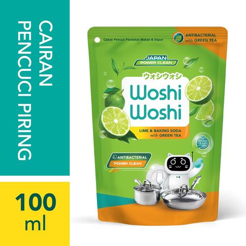 Jual woshi woshi 100ml Lime&Baking soda with Greentea/Sabun Cuci piring ...