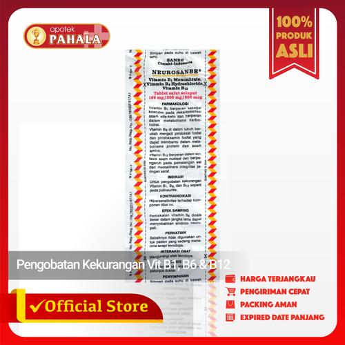 Jual Neurosanbe 1 Strip Isi 10 Tablet | Untuk Gangguan Sistem Saraf ...