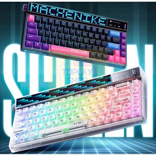 Jual Official Mechanic KT68 Smart Screen Mechanical Keyboard 3 Modes ...