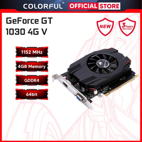 Jual COLORFUL GT1030 4G VGA COLORFUL GT 1030 4G-V 64bit DDR4 - Jakarta ...