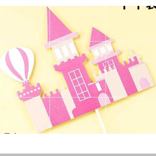 Jual topper istana/topper castel kue/topper princess /topper elsa ...