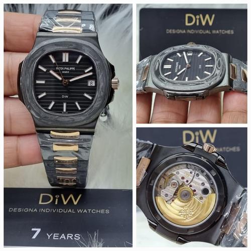 Jual Jam Tangan Pria Nautilus 5711 DiW Carbon RG Black Textured Dial ...