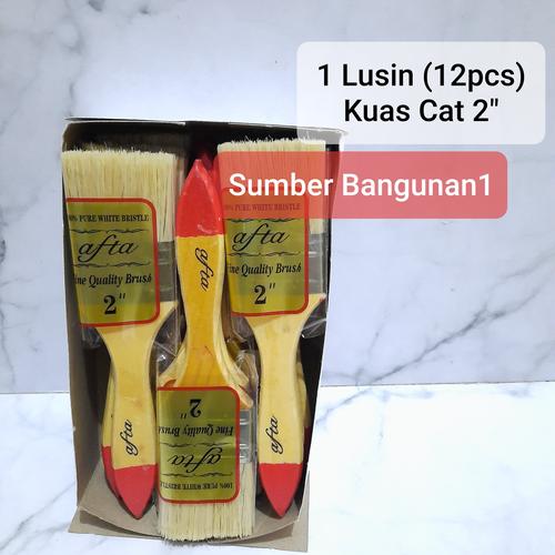 Jual Kuas 2" (12pcs) Murah 1 lusin kuas cat 2 Inch tembok minyak grosir ...