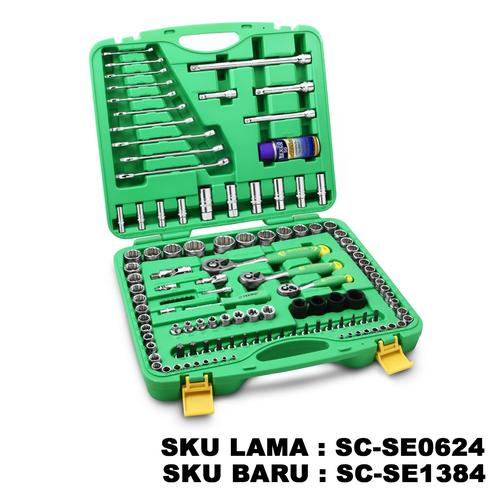 Jual Socket Set 1/4 - 3/8 - 1/2 Inch 120 Pcs 12 PT Tekiro SC-SE0624 ...