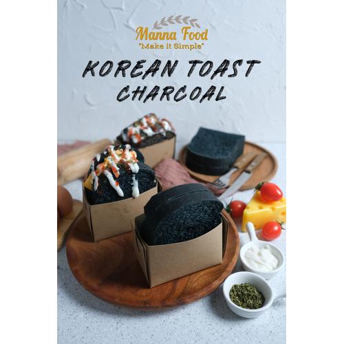 Jual Manna Food Korean Toast Bread / Roti Jiwa Egg drop Hitam CHARCOAL ...