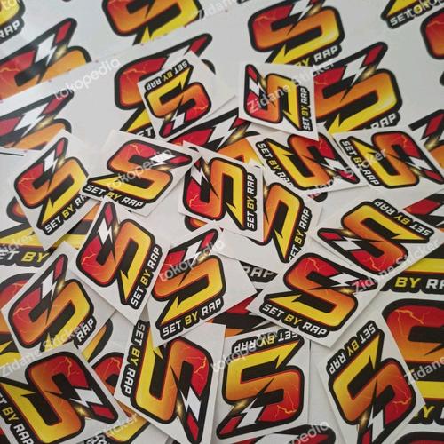 Jual Sticker stiker printing logo S SET BY RAP viral Samarinda - 5x6cm ...