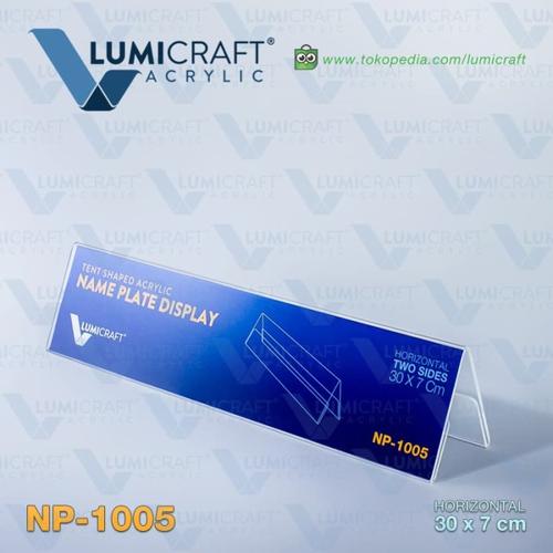 Jual Akrilik Display Nama / Acrylic Name Plate Model Tenda 30x7 cm NP ...
