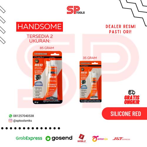 Jual LEM RED SILICONE SEALANT HIGH TEMP / GASKET MERAH TAHAN PANAS ...