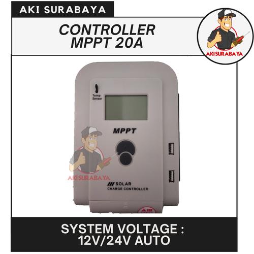Jual MPPT 20A Solar Charge Controller 12V 24V Panel Surya SCC 20A ...