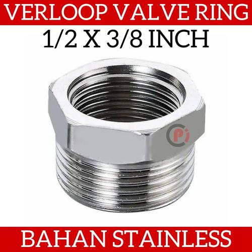 Jual Valve Ring Verlop 1/2 Inci x 3/8 Inch Stainless Steel Verloop ...