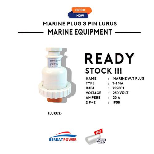 Jual Colokan Kapal Marine Plug 3 PIN T-1MA IMPA 792801 | Lurus - Kota ...