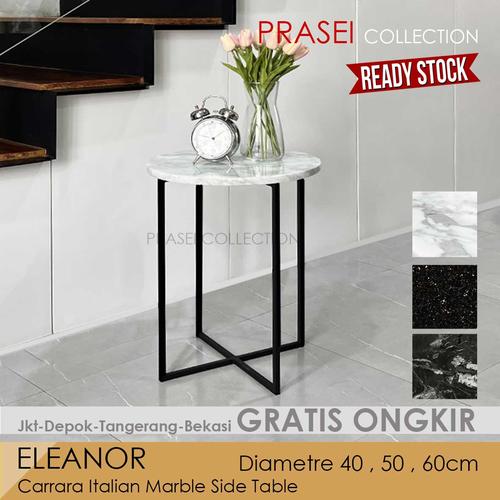 Jual ELEANOR - Carrara Marble Side Table Meja Marmer Kaki Hitam - Kota ...