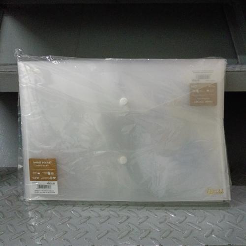 Jual Map Bening Kancing Folio Smart Pocket Daiichi / 1 Pack Isi 12 Pcs ...