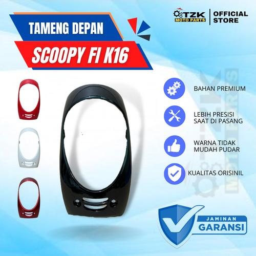 Jual Cover Tameng Dasi Panel Lampu Body Depan Scoopy Fi 2013 2014 2015 ...