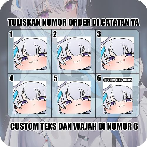 Jual Stiker Glossy Meme Mutsuki, Noa Blue Archive, Sticker HP Laptop ...