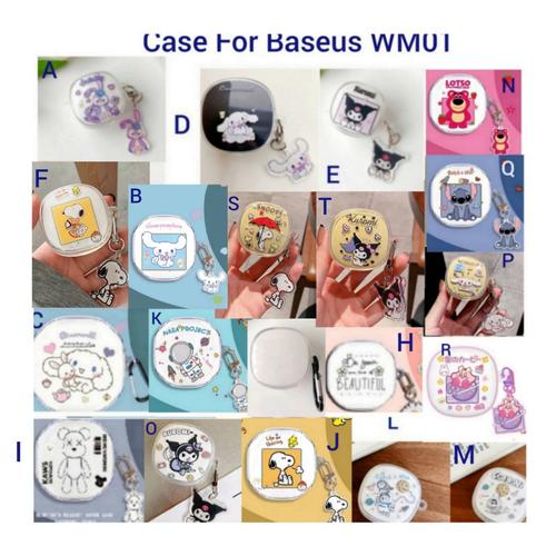 Jual Case Baseus WM01 WM 01 TWS Casing Transparan Transparant Motif ...