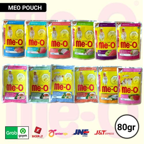 Jual Meo Makanan kucing Basah Cat Food Pouch Wetfood Me-O Sachet 80 ...