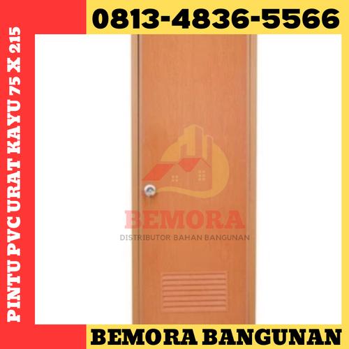 Jual Pintu WC PVC Warna Urat Kayu uk. 75 x 213 (Termasuk Kusen & Kunci ...