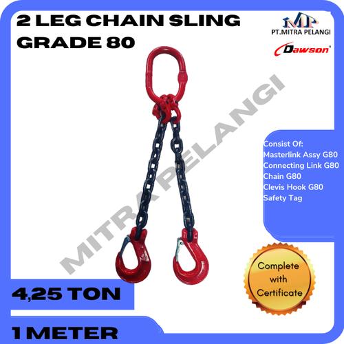 Jual 2 Leg Chain sling Grade 80 4,25 Ton - 1 Meter Dawson - Kab. Bogor ...
