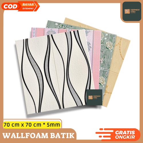 Jual WALLPAPER DINDING FOAM MOTIF BATIK BUNGA WARNA TEBAL UKURAN 70 X ...