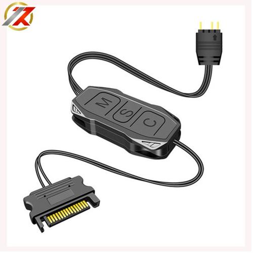 Jual COOLMOON ARGB controller 5V 3 pin POWER SATA mini RGB controller ...