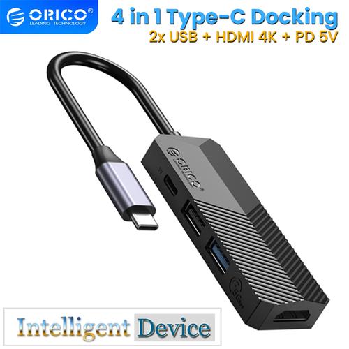 Jual ORICO 4 in 1 USB HUB Type C Multifuncional Docking Station ...