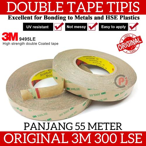 Jual Original 3M 300LSE Double Tape Tipis Kuat Double Coated Panjang ...