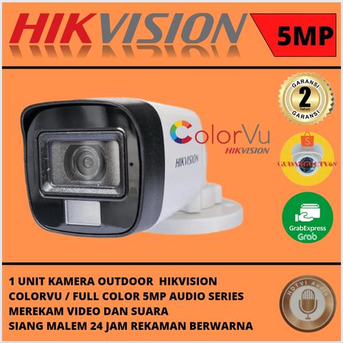 Jual KAMERA OUTDOOR CCTV HIKVISION 5MP COLORVU CAMERA COLORFUL AUDIO ...