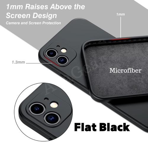 Jual Case iPhone Flat Edge Black Series + Microfiber X XS XR 11 12 Pro ...