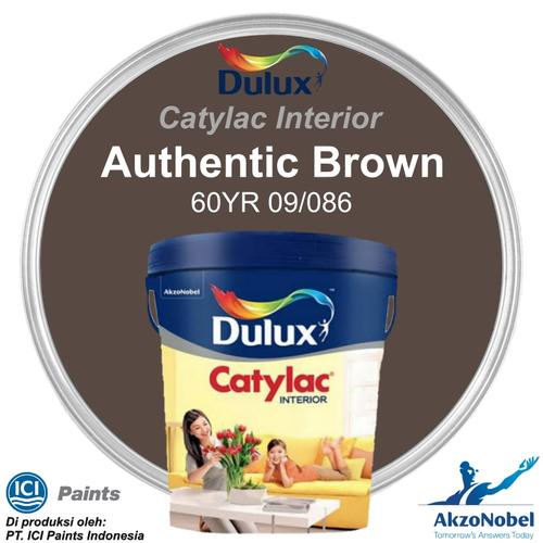 Jual CAT DULUX CATYLAC INTERIOR 25 KG - AUTHENTIC BROWN 60YR 09/086 ...