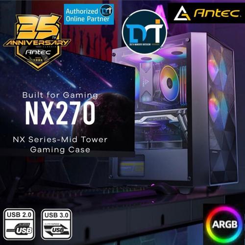 Promo Antec NX270 - ARGB Mesh Tempered Glass Mid-Tower ATX Gaming Case ...