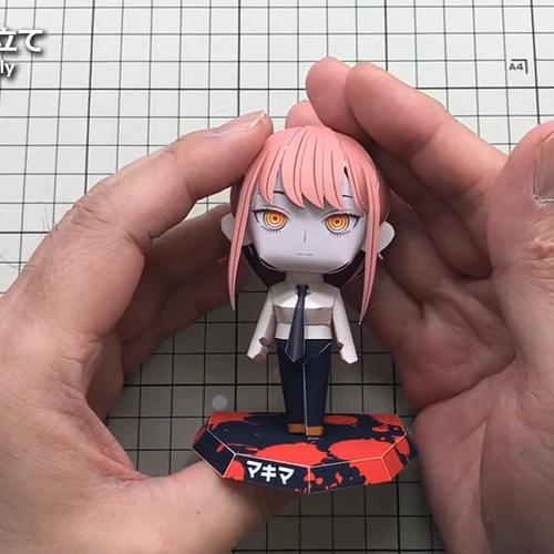 Jual Makima Chainsaw Man Papercraft by Item entertainment figure Chibi ...