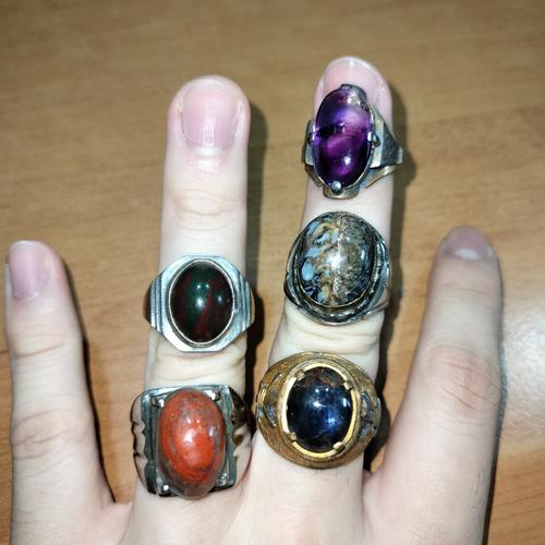 Jual CINCIN AKIK BATU MULIA BATU ALAM Asli 100% ORIGINAL Unik & Langka ...