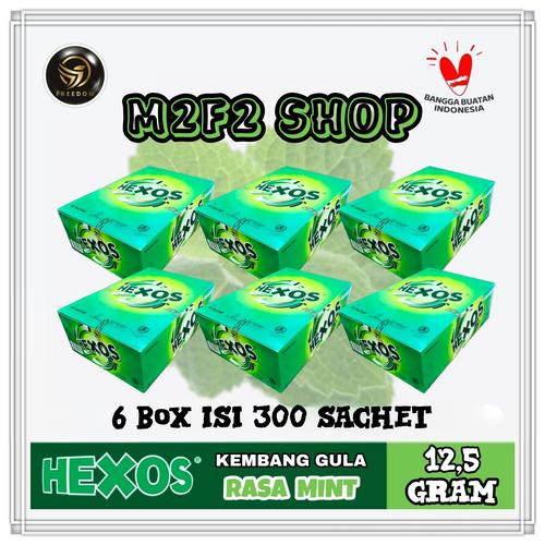 Jual Permen Hexos Rasa Mint Sachet Isi 5 Butir - 12,5 gr (Harga 6 Box ...