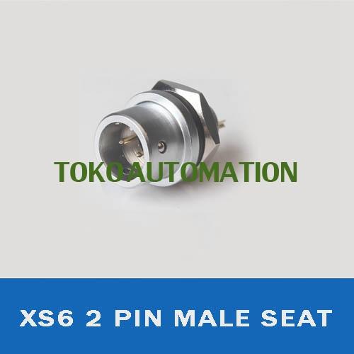 Jual 2 Pin Quick Lock Cable Male pin Seat XS6 Aviation Connector SH07 ...