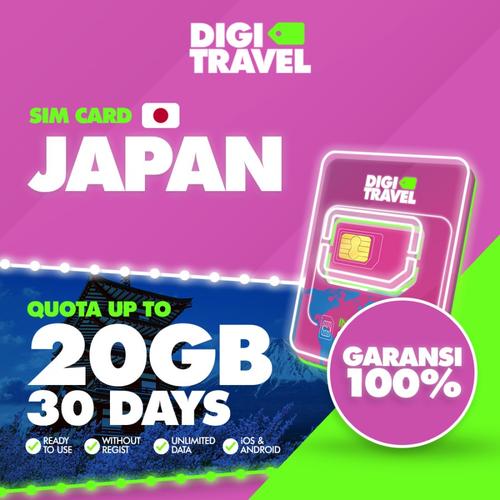Jual DIGI TRAVEL Sim Card Jepang EXTRA Kuota | Simcard Internet Japan ...