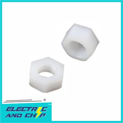 Jual M5 Drat 0.8 Nylon Plastic Nut Hexagonal Mur Plastik Nilon - Kota ...