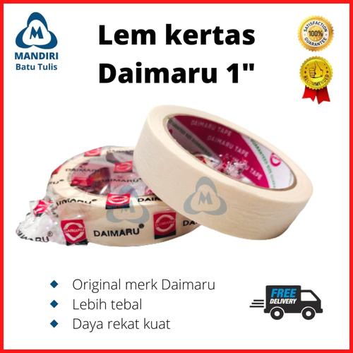 Jual Lem Kertas Daimaru 1" - Lakban Kertas - Taslem - Masking Tape ...