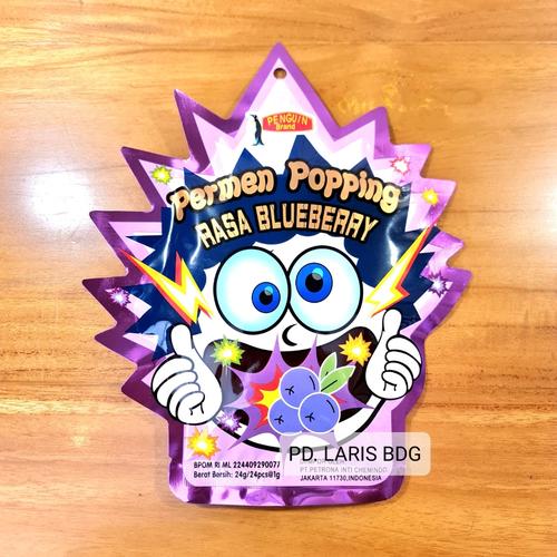 Jual PERMEN POPPING BLUEBERRY PENGUIN BRAND 24GR (POPPING CANDY ...