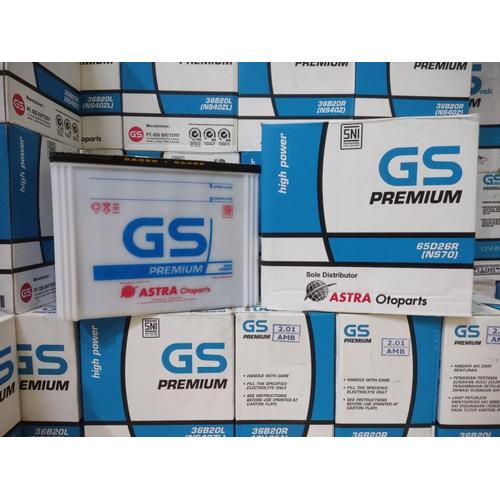 Jual AKI NS70 65D26R GS ASTRA AKI BASAH MOBIL TRUK DOUBLE ENGKEL 65AH ...