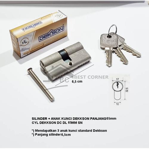 Jual Silinder Kunci Pintu Dekkson 6,5cm / Cylinder DEKSON DC DL 65mm SN ...