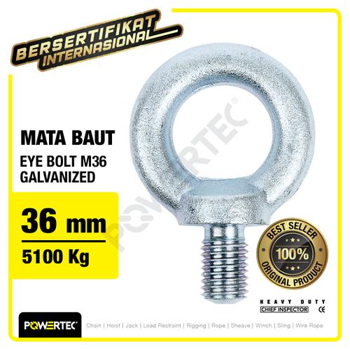 Promo Eye Bolt / Mata Baut Galvanized M36 POWERTEC Cicil 0% 3x ...