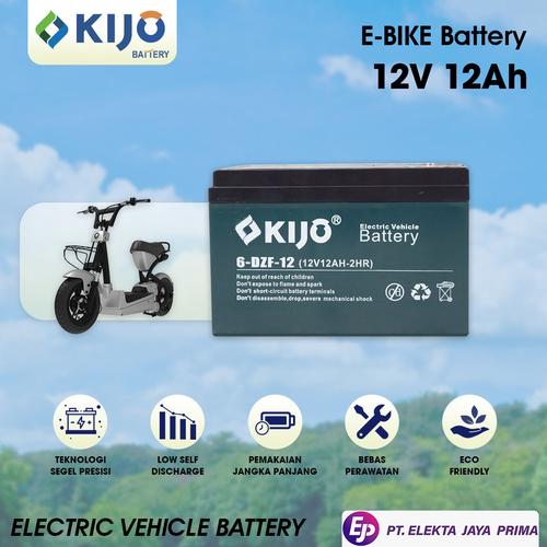 Jual EJP KIJO BATERAI AKI SEPEDA LISTRIK 12V 12AH E BIKE BATTERY 12 ...