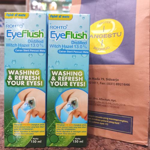 Jual Rohto EyeFlush 150ml / Cairan Pencuci Mata / Eye Flush Cuci Mata ...