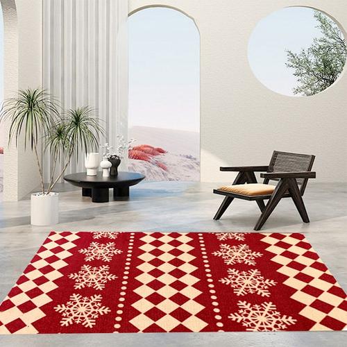 Promo Karpet Lantai Christmas Minimalis - Anti Slip | 150 x 200 - Red ...